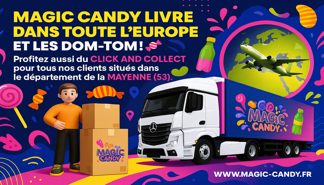 Magic Candy Boutique en ligne Bonbons, Boissons & Snacks